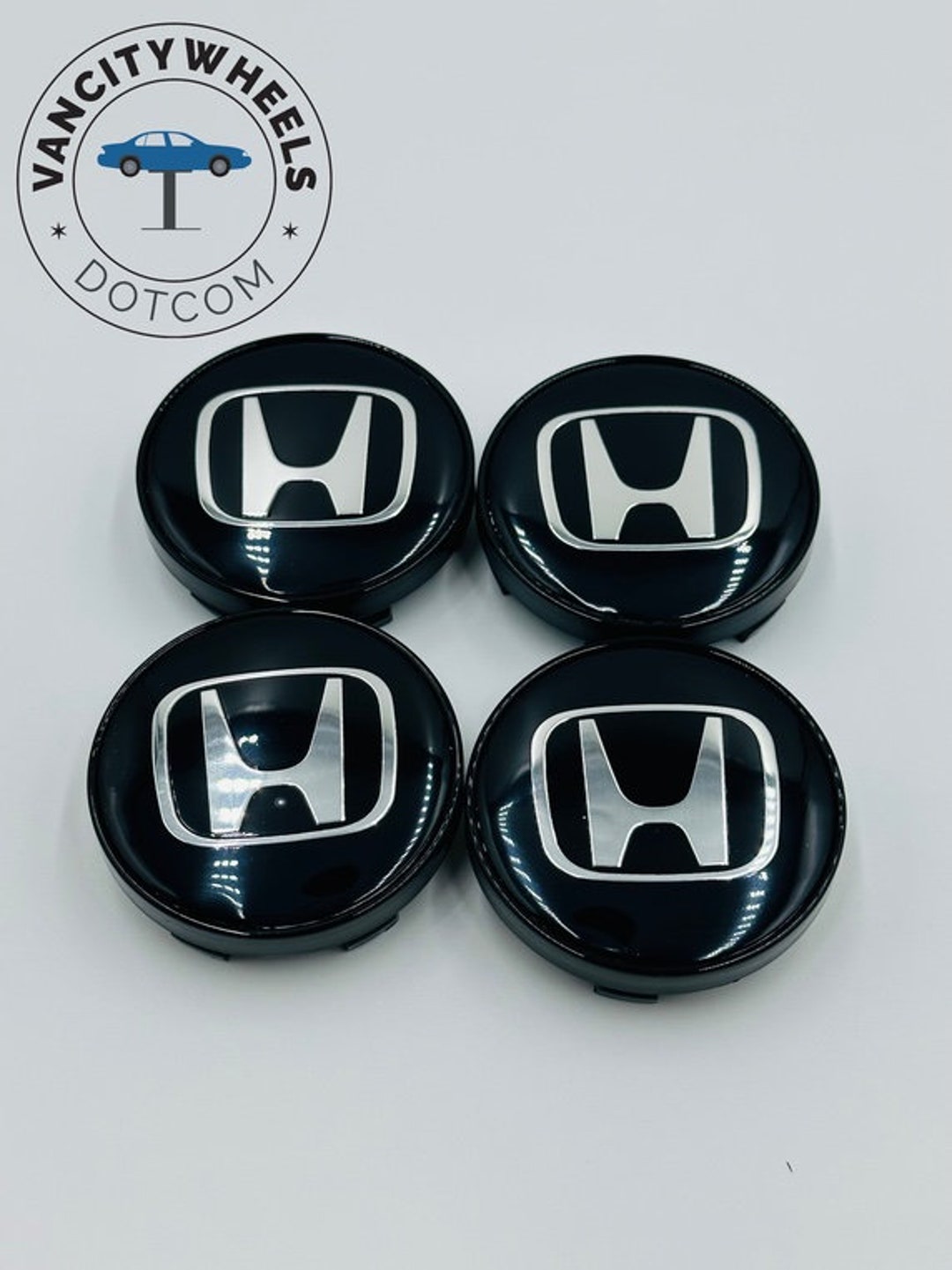 Premium 4pcs HONDA Wheel Center Caps in Varied Sizes & Wheel Cap Base ...