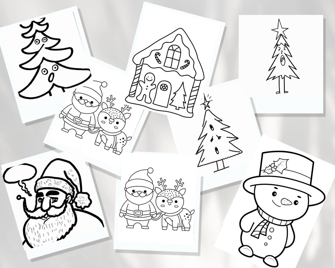 Christmas Colouring Pages, Cute Colouring, Kawaii Christmas, Anime ...