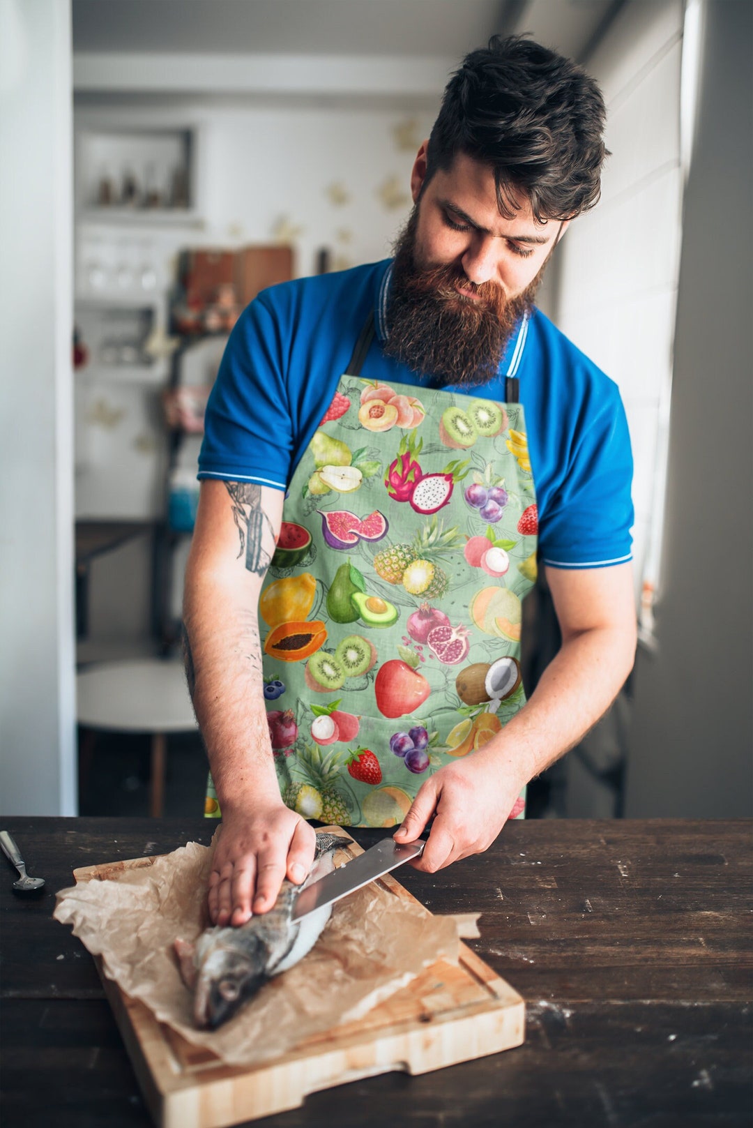 Tropical Orchard Delight Apron Kitchen Apron Apron Gift - Etsy