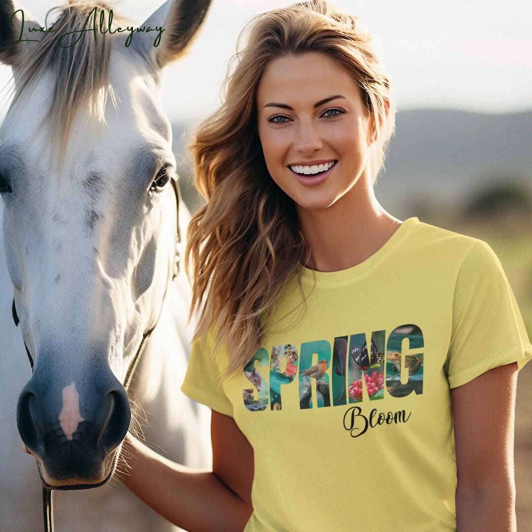 Seasonal Tshirt Trendy Comfort Style Spring T-shirt Summer Floral ...