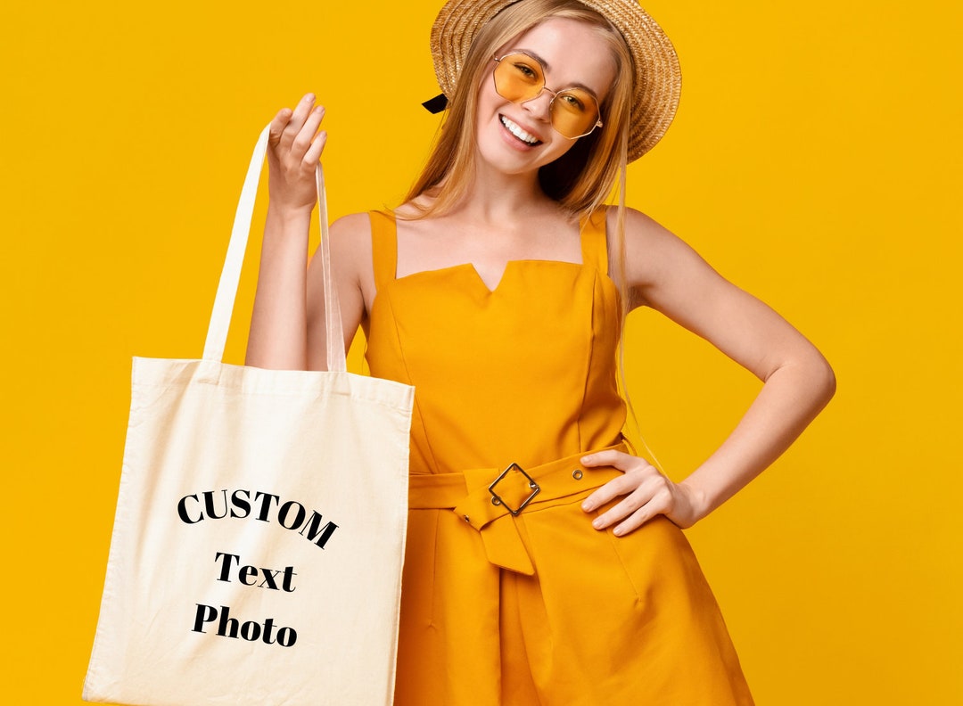 Personalized Tote Bag, Text, Image, Custom Tote Bags, Promotional Tote ...