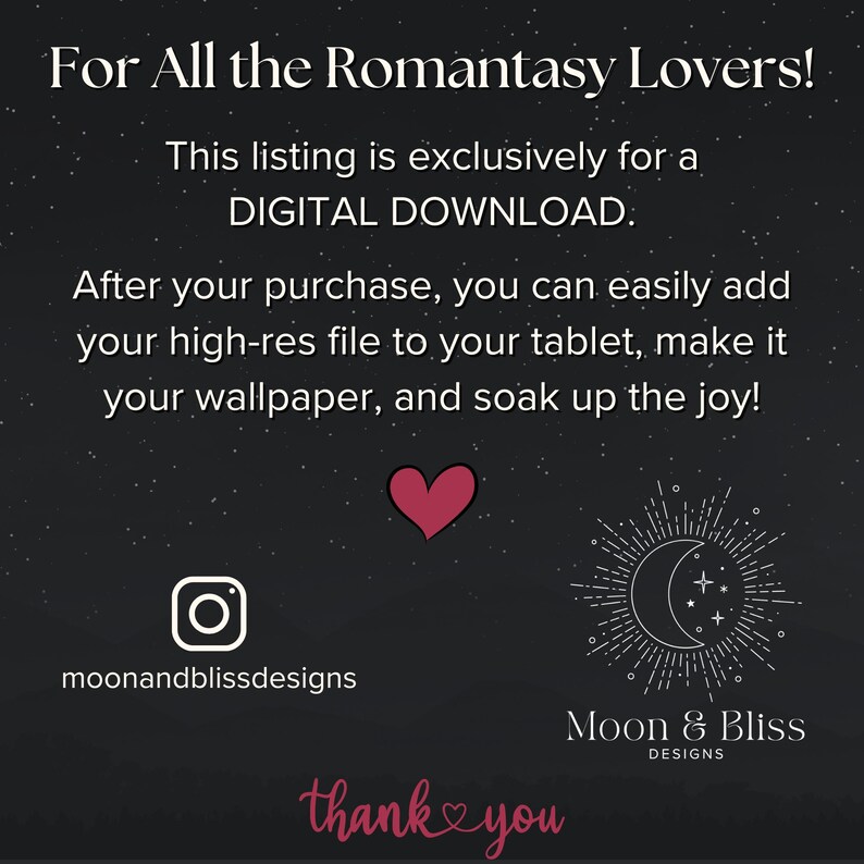 Reading Themed Romantasy iPad Wallpaper | Digital Download for Book ...