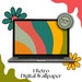 Colourful Retro Desktop/laptop Wallpaper | Digital Download | Computer ...