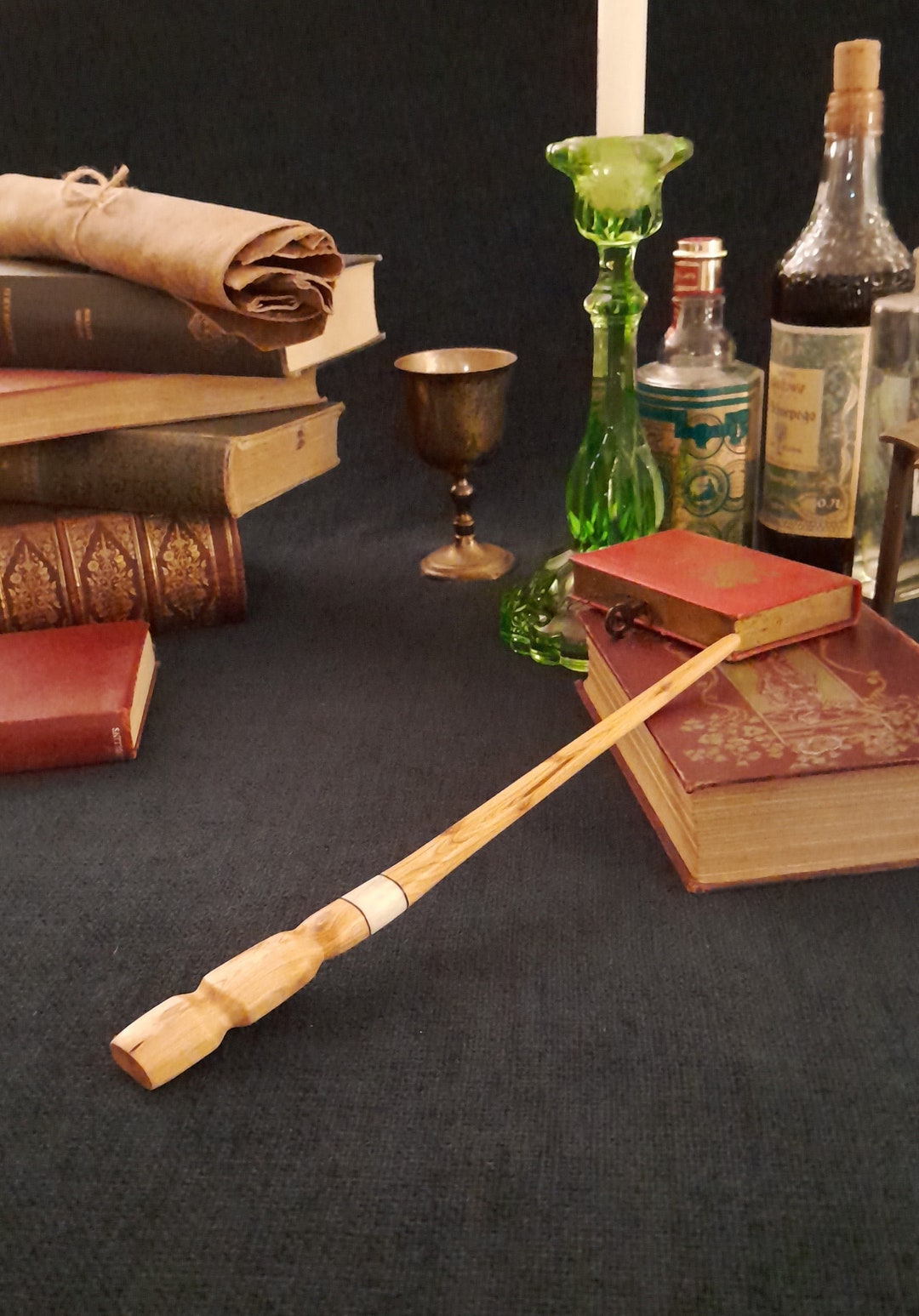 Cherry and Reindeer Antler Wand - Etsy