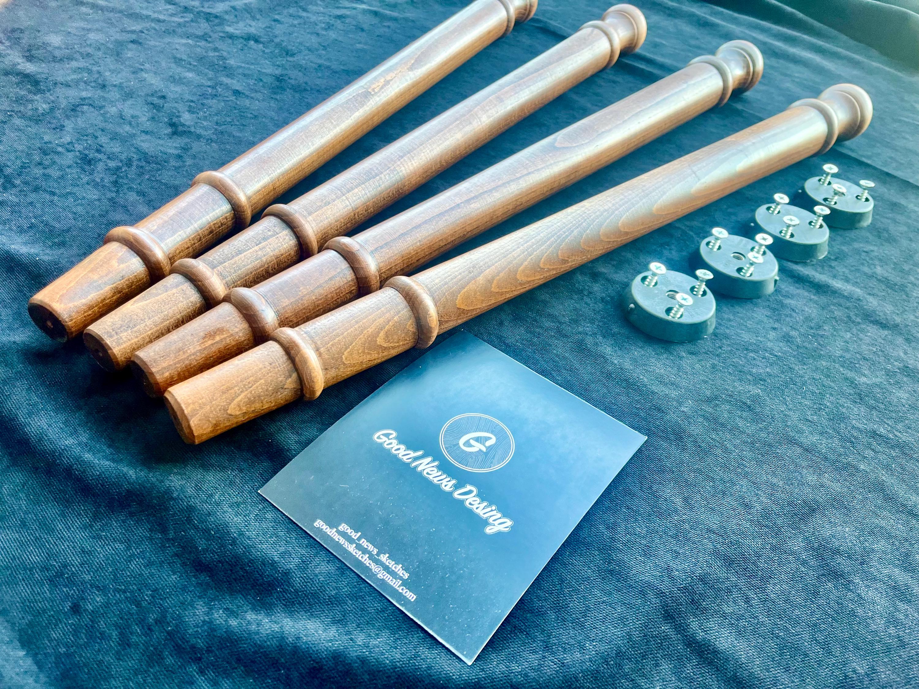 Handmade Wooden Feet, Natural Wood Decoration Elegant Wooden Leg ...