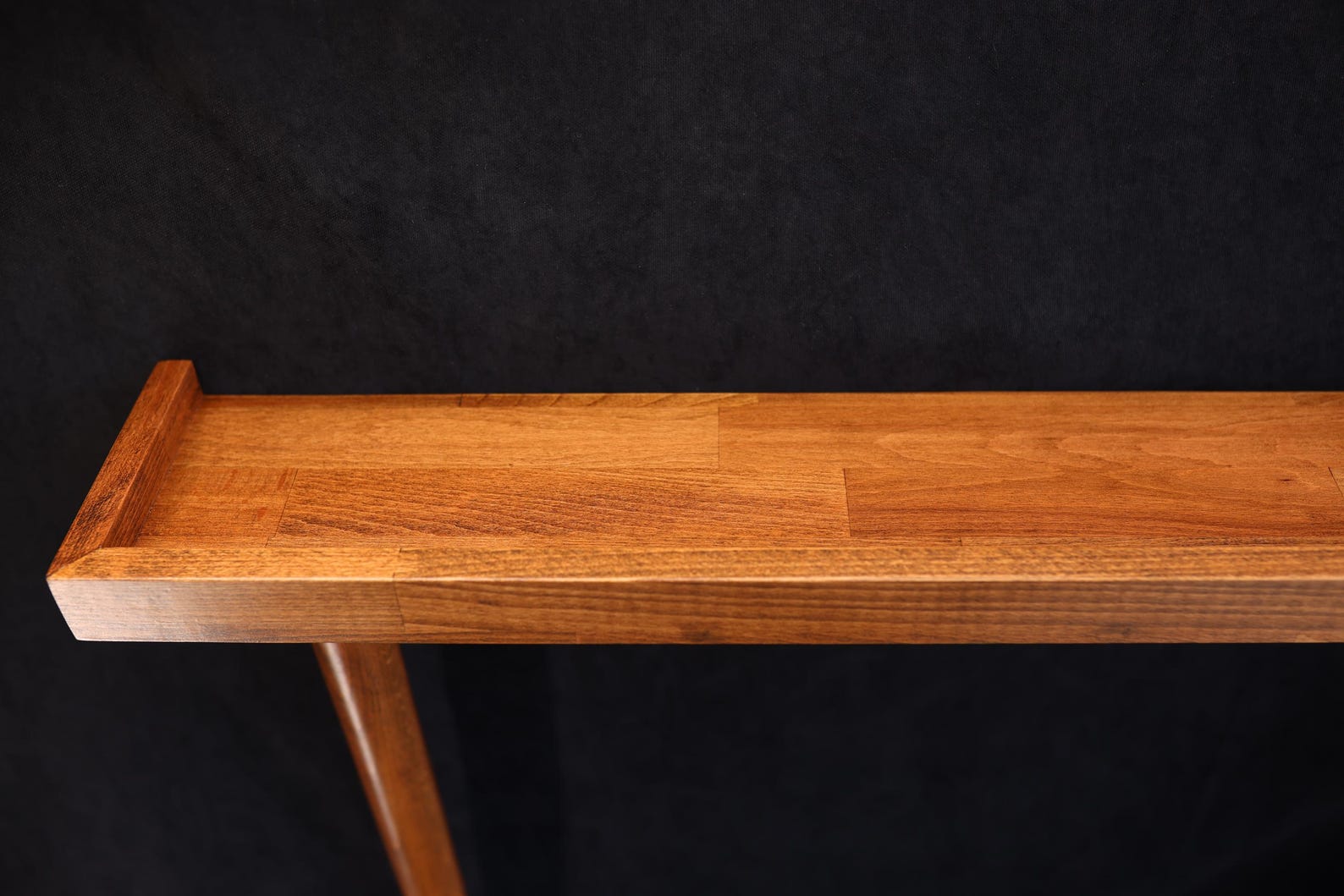 Handmade Beech & Hornbeam Wood Console Table: Slim Hallway Stand - Etsy