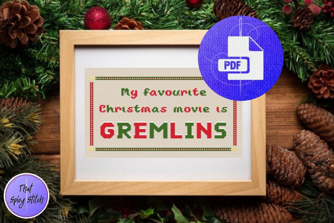 Gremlins Christmas Movie Cross Stitch Pattern PDF Buy One Get ALL ...