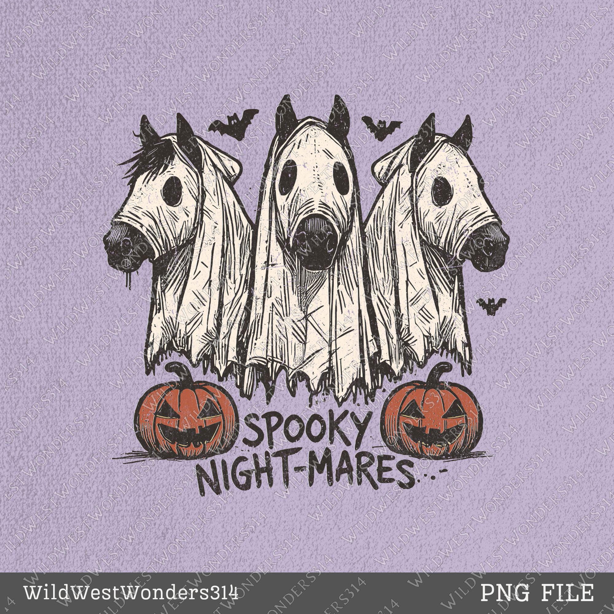 Ghost Horses PNG, Halloween Horse Png, Horse Lover Png, Funny Horse Png ...
