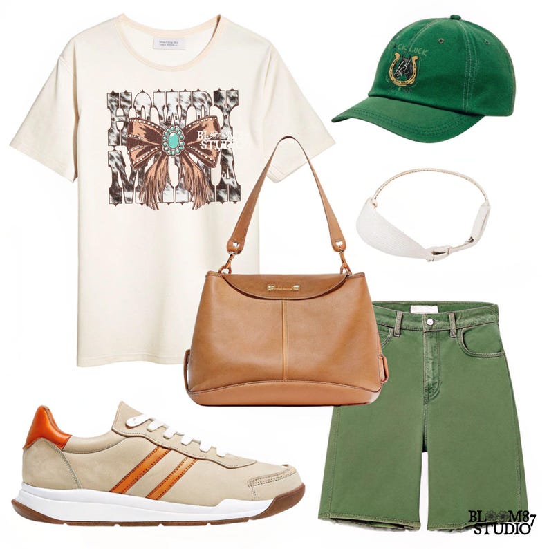 Howdy Mama Western PNG – Cow Print & Fringe Bow, Western Mother’s Day ...