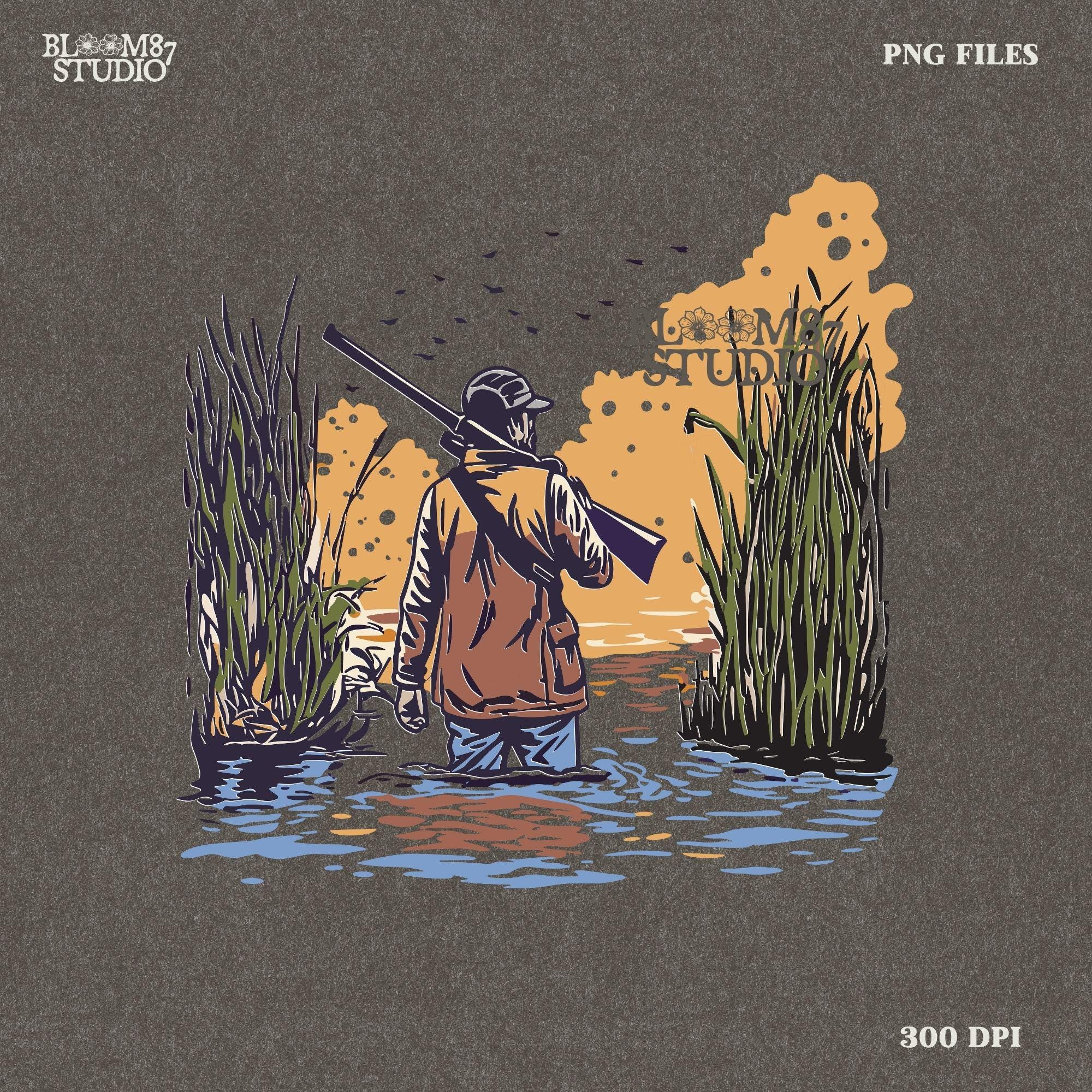 Duck Hunting PNG, Waterfowl Hunter Digital Download, Outdoorsman ...