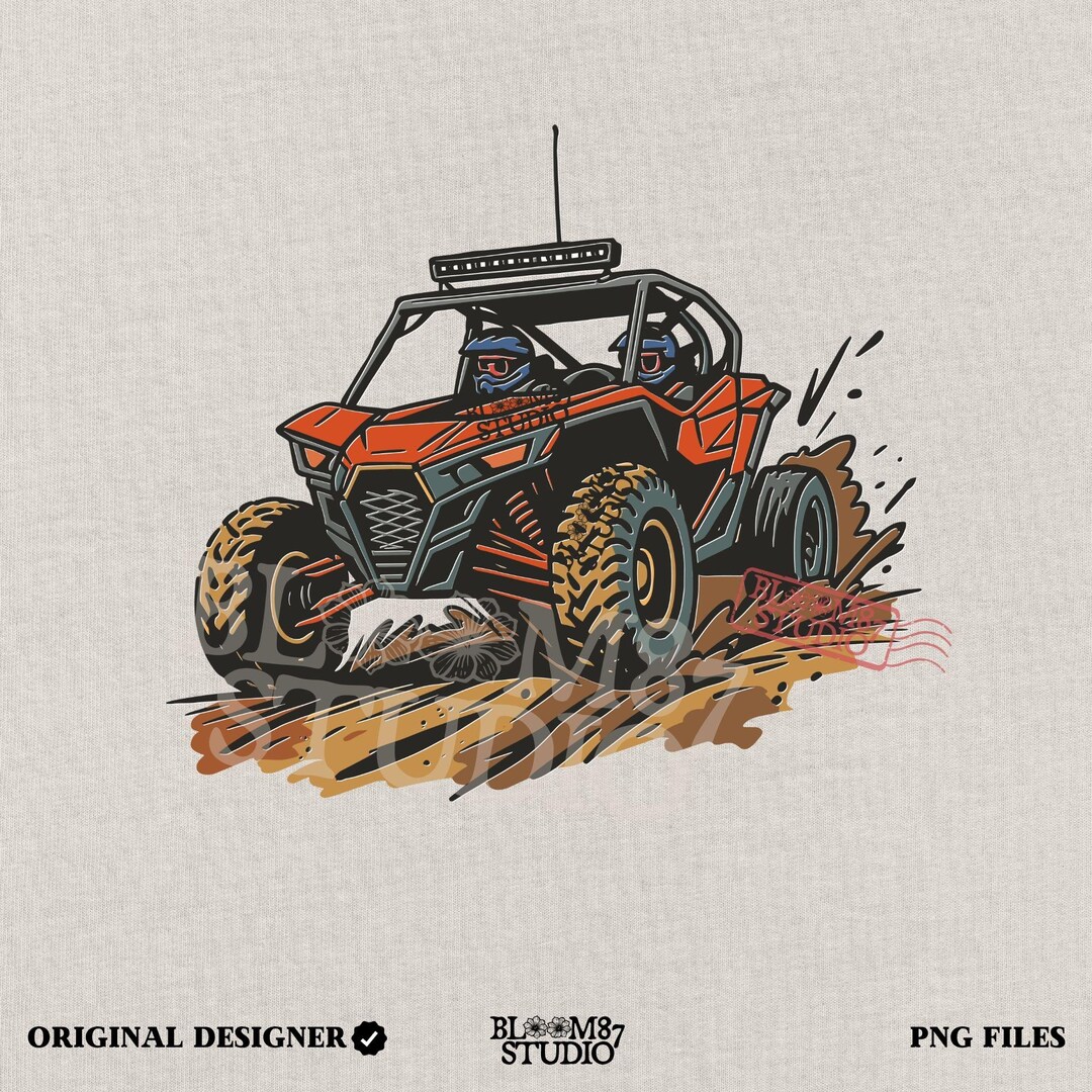 UTV Off-road PNG Sublimation | Side by Side Mud Riding Digital Design ...
