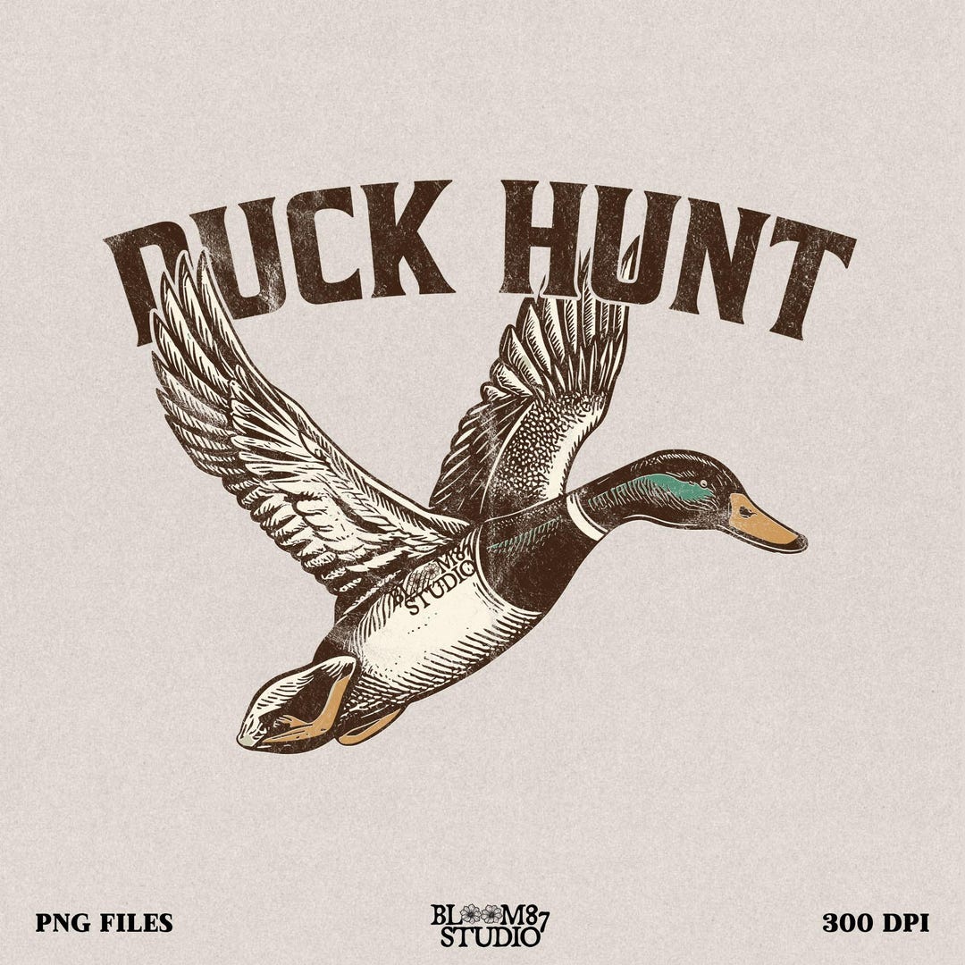 Duck Hunt PNG - Flying Mallard Hunting PNG for Outdoorsmen & Nature ...