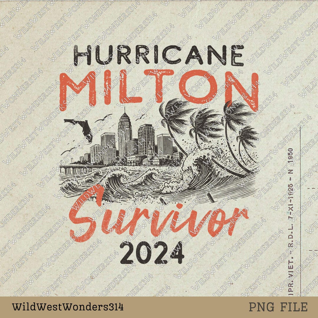 Hurricane Milton Png, Hurricane Survivor Png, Storm Png, I Survived ...