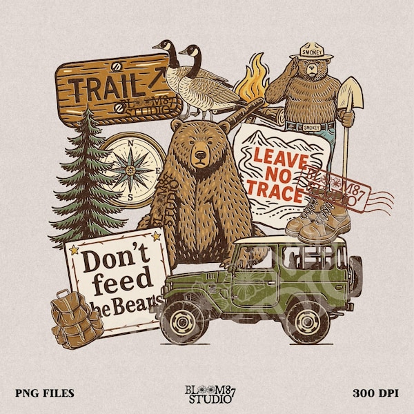 Smokey the Bear Svg - Etsy