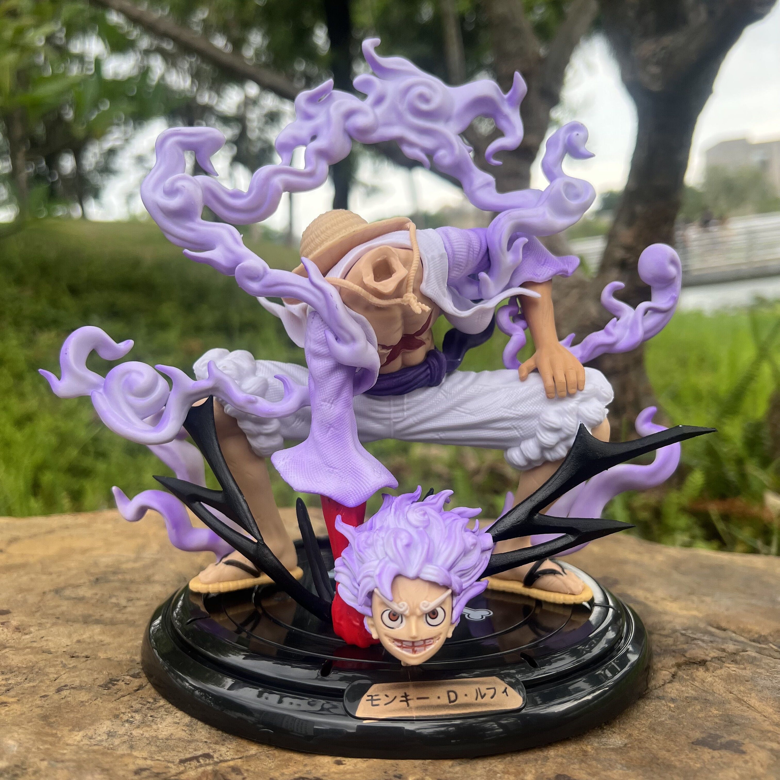 One Piece Anime 20cm Luffy Gear 5 Figure With Stand Wano Arc Brand New ...