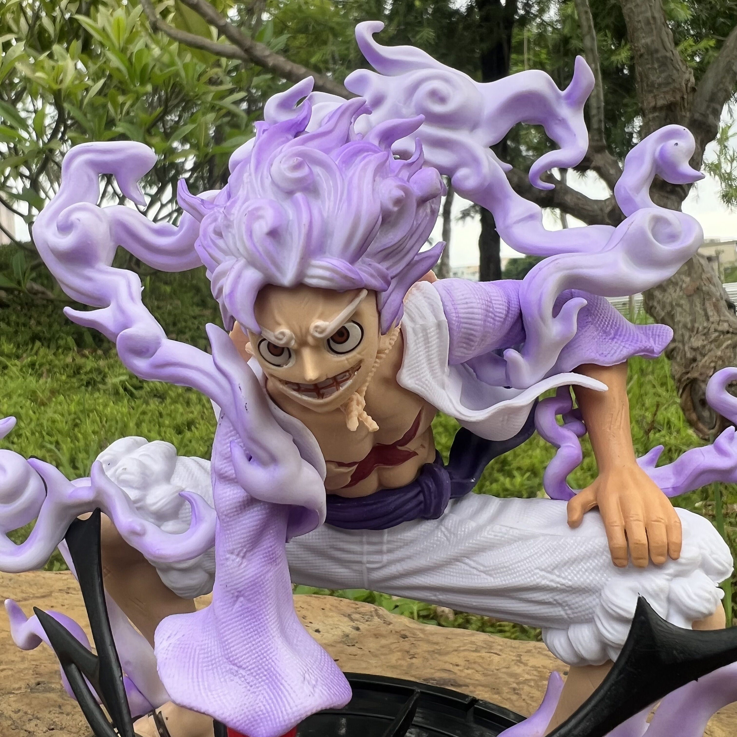 One Piece Anime 20cm Luffy Gear 5 Figure With Stand Wano Arc Brand New ...