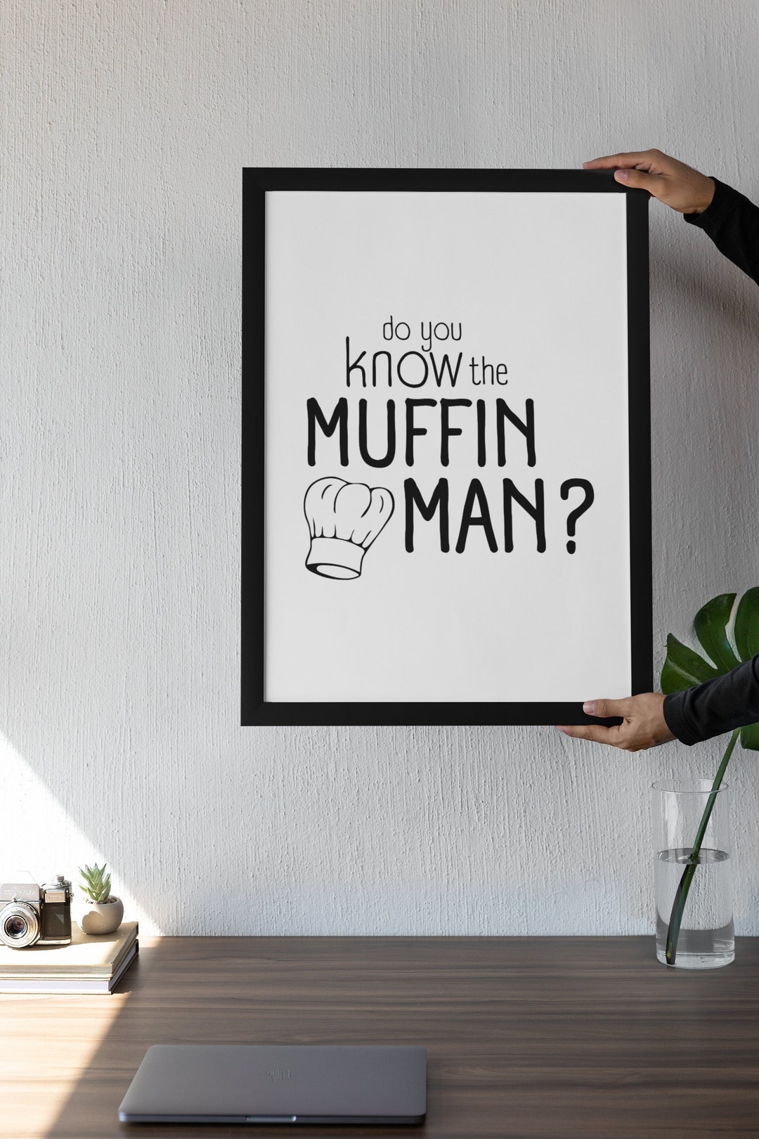 Muffin Man Funny Kitchen Art Print (digital Download) - Etsy