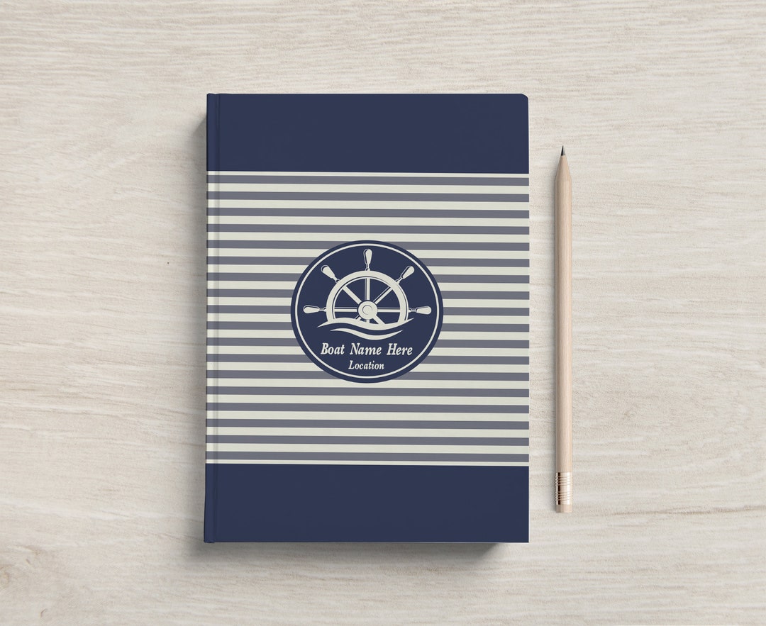 Custom Boat Name Logbook Personalized Nautical Ship's Log Sailor's ...
