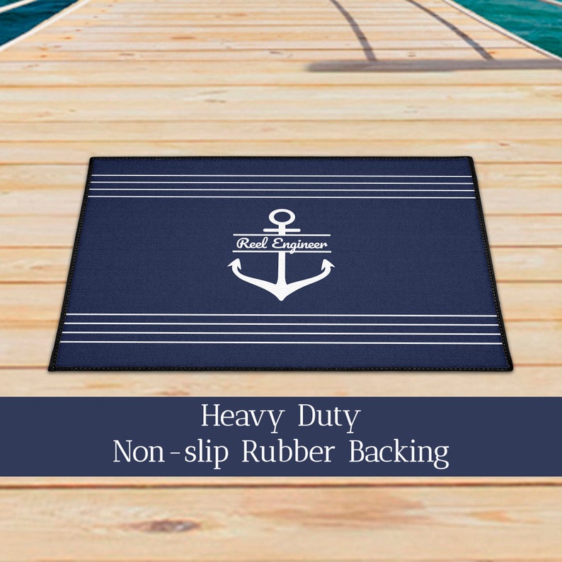 Custom Boarding Mat Personalized Welcome Mat Boat Gifts Ideas Nautical ...
