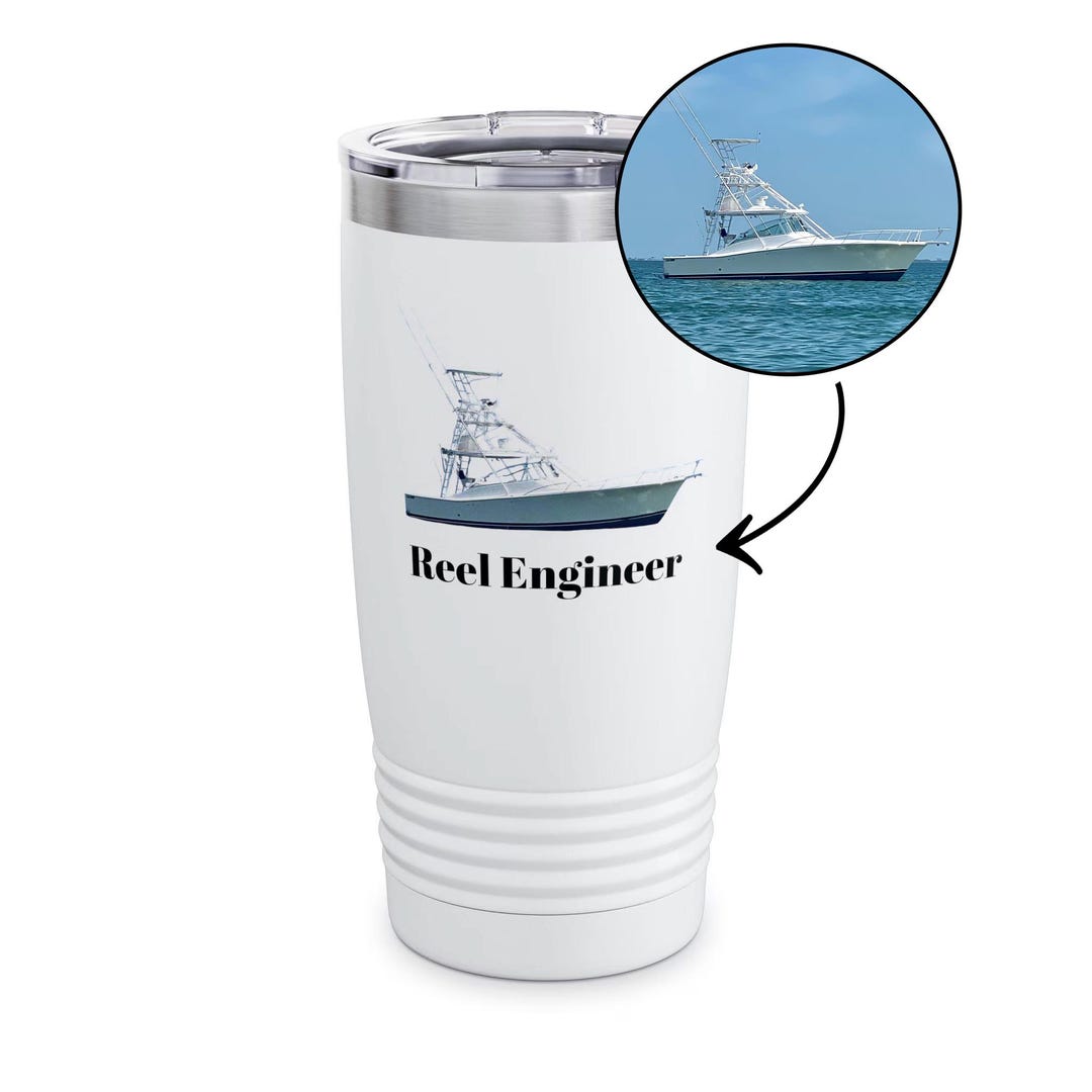 Custom Fishing Mug Boat Captain Gift Birthday Gift for Dad Boat Lover ...