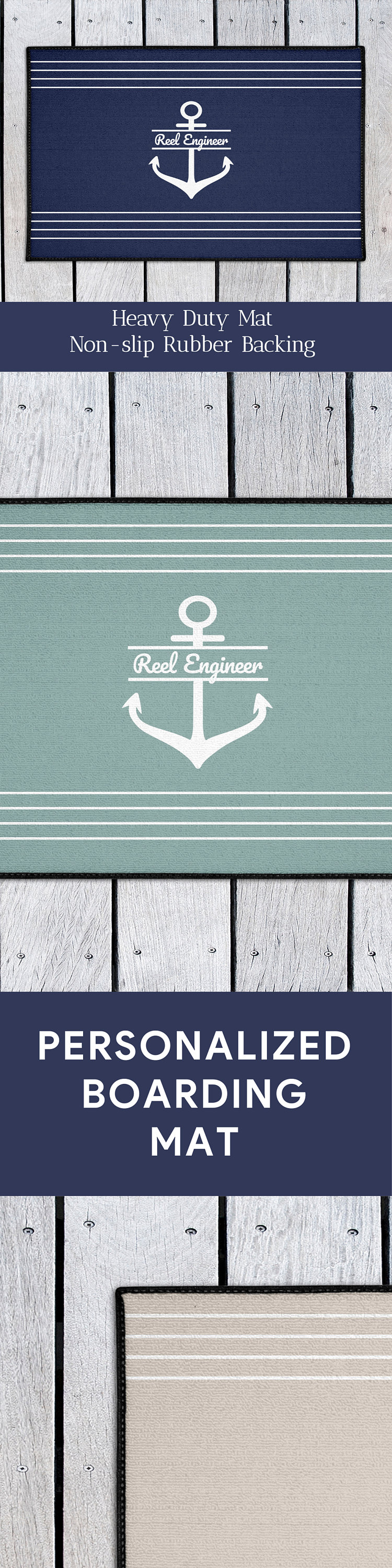 Custom Boarding Mat Personalized Welcome Mat Boat Gifts Ideas Nautical ...