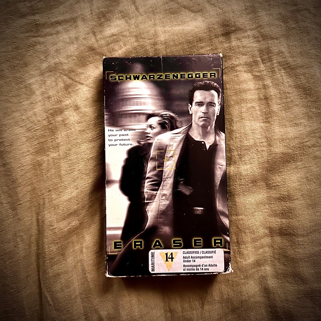 Eraser VHS TAPE Action Classic Chuck Russell Arnold Schwazenegger ...