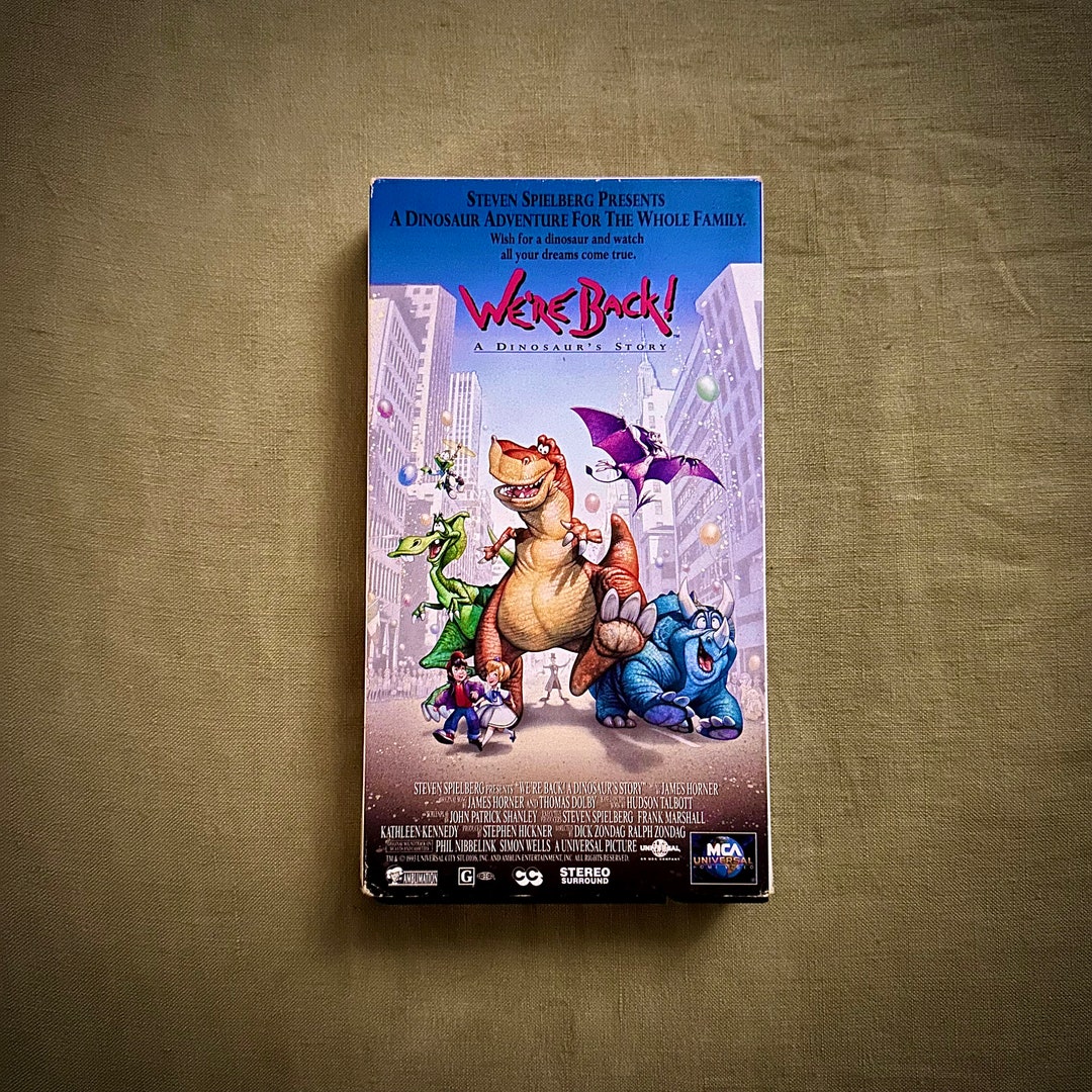 We're Back A Dinosaur's Story VHS TAPE 90s Animation Classic Phil ...