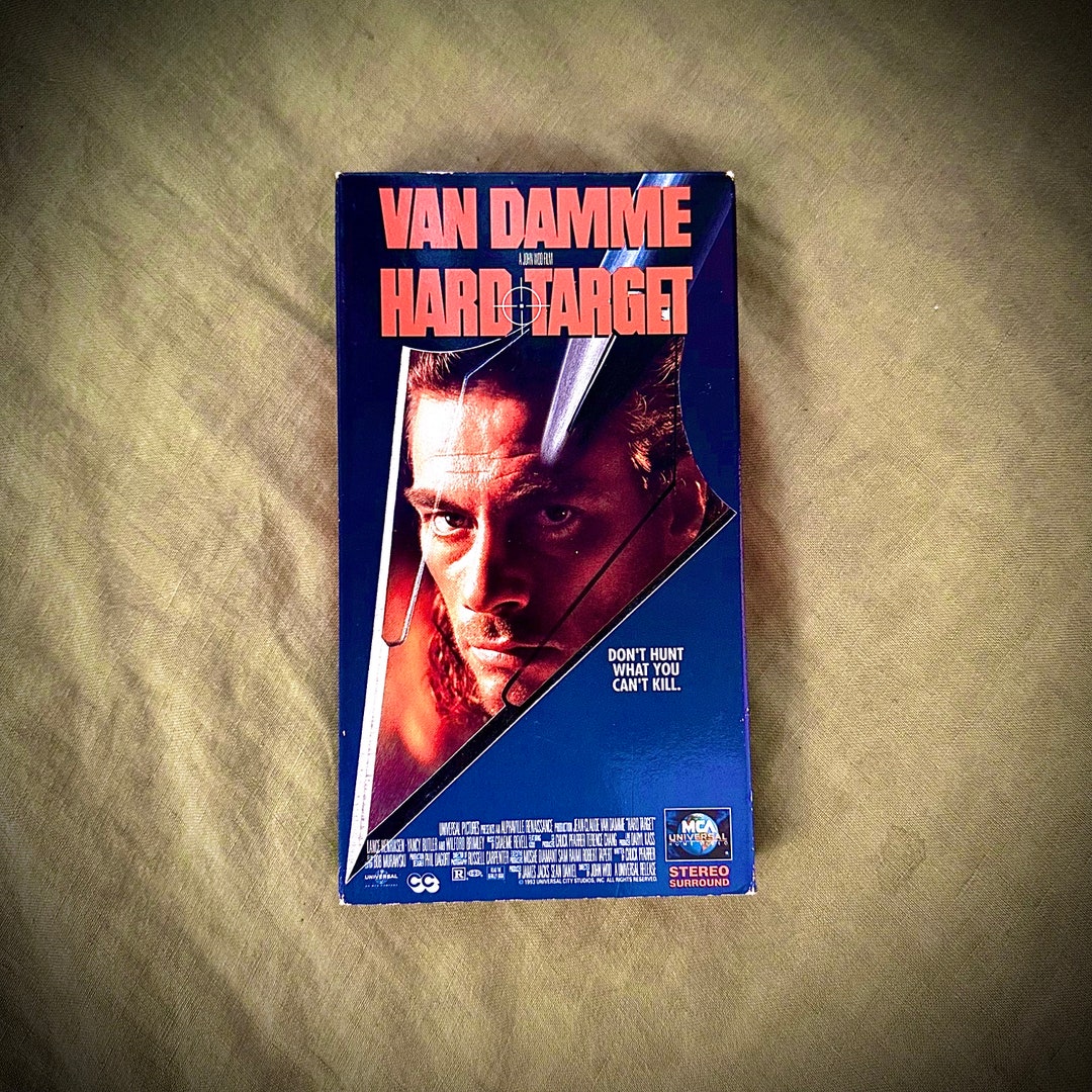 Hard Target VHS TAPE 90s Classic Crime Thriller John Woo, Jean Claude ...