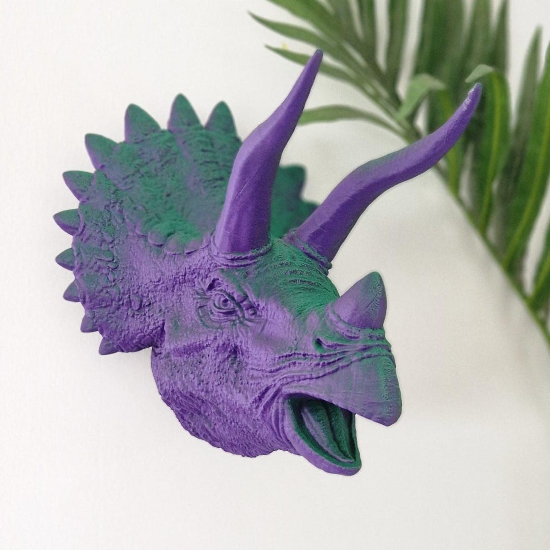 Wall Triceratops Head Dinosaur | Triceratops Dinosaur Wall Decor ...