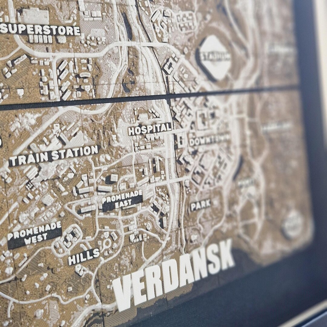 Call of Duty Verdansk Map Fan Art | Warzone Verdansk Map Art | Cod ...