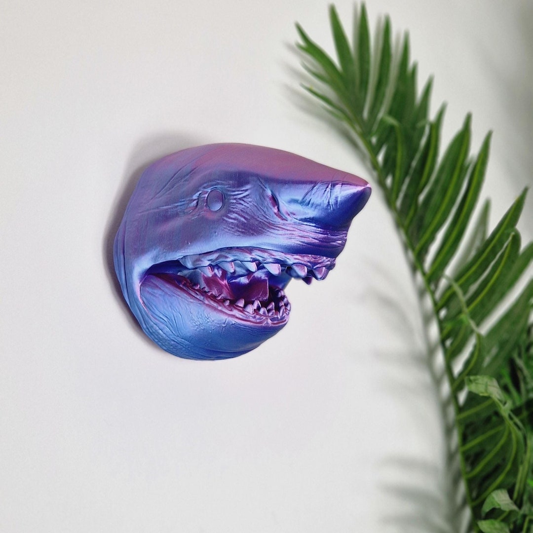 Wall Hanging Shark Head Model Wall Art Decor - Etsy