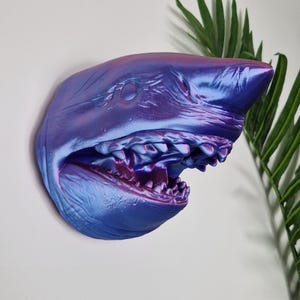 Wall Hanging Shark Head Model Wall Art Decor - Etsy
