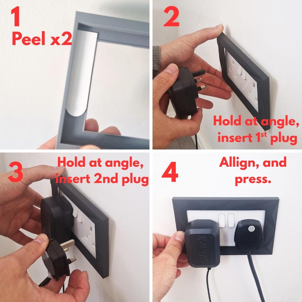 Plug Socket Surround Cover | Custom Socket Surround | Wall Socket Cover ...