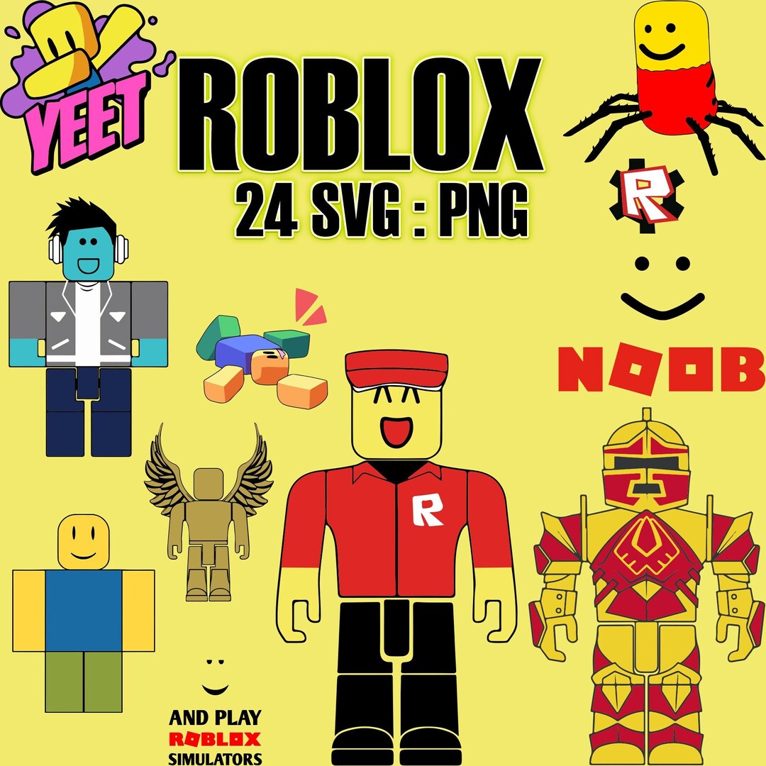 Roblox Svg Bundle Roblox Svg Roblox Svg Files for Cricut Fonts for ...