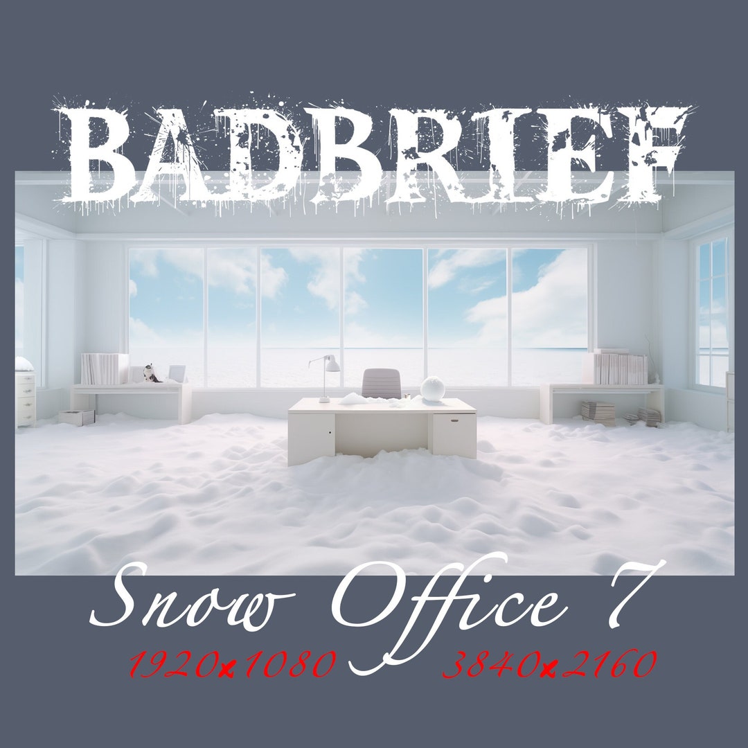 Virtual Background for Zoom Teams Skype Meet / Snowy Office / Online ...