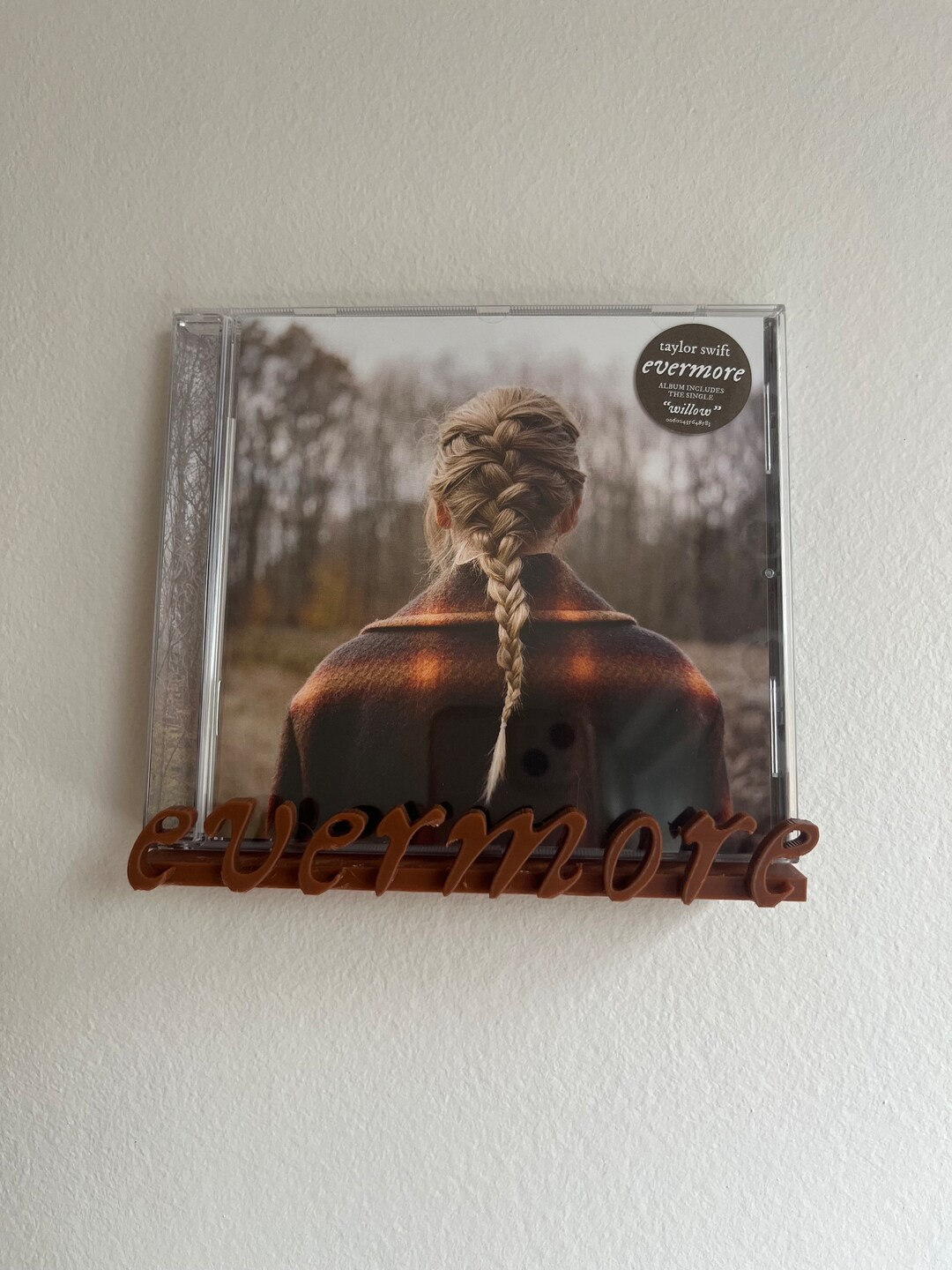 CD Holder Evermore/ Taylor Swift/ Custom CD Holder/ Custom Vinyl Shelf - Etsy