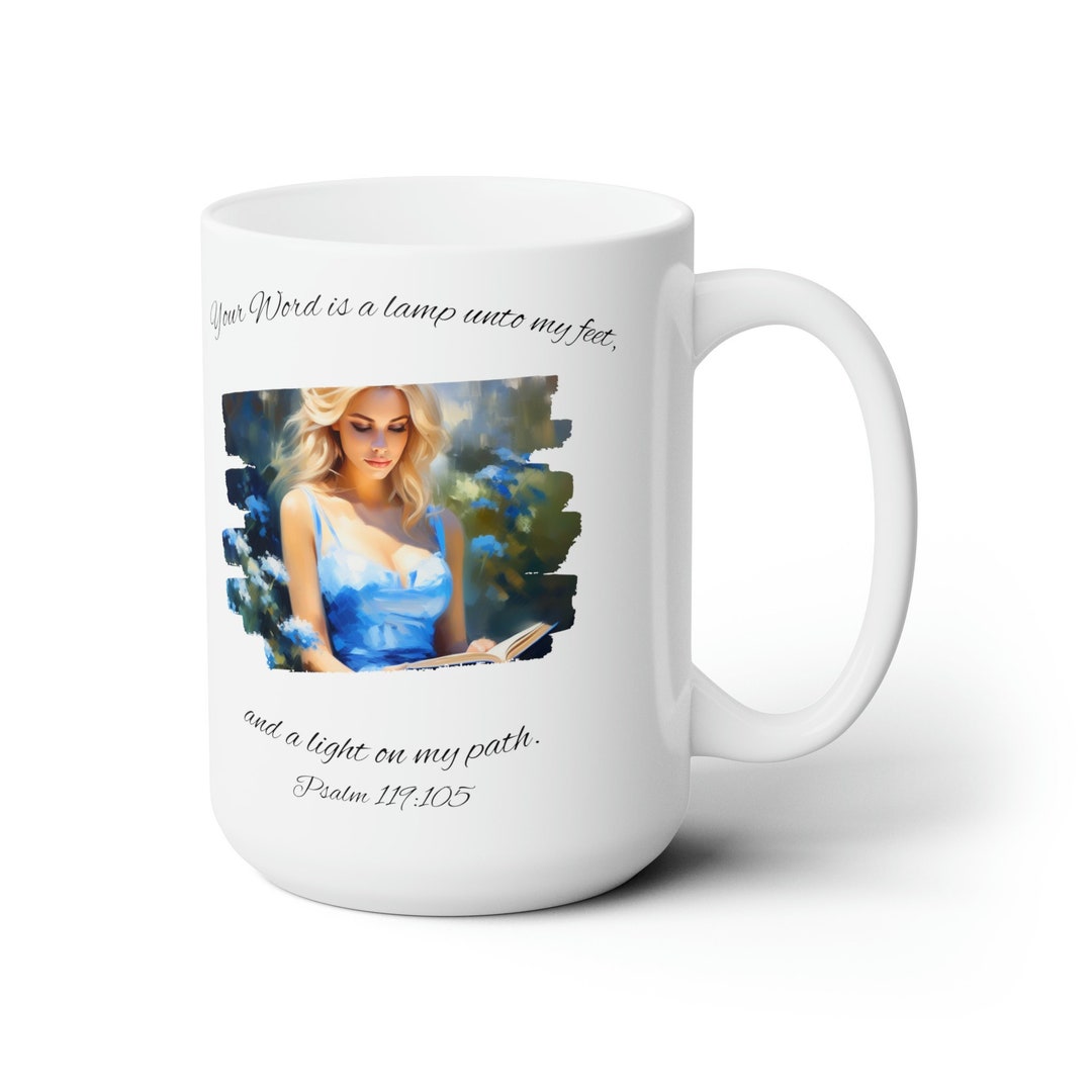 Beautiful Faith Bible Verse Christian Coffee 15 Oz Mug, Cute Faith ...