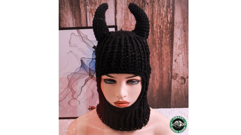 Crochet Horned Devil Hathorned Hatdevil Festival Hatpattern - Etsy