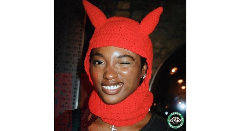 Crochet Horned Devil Hathorned Hatdevil Festival Hatpattern - Etsy
