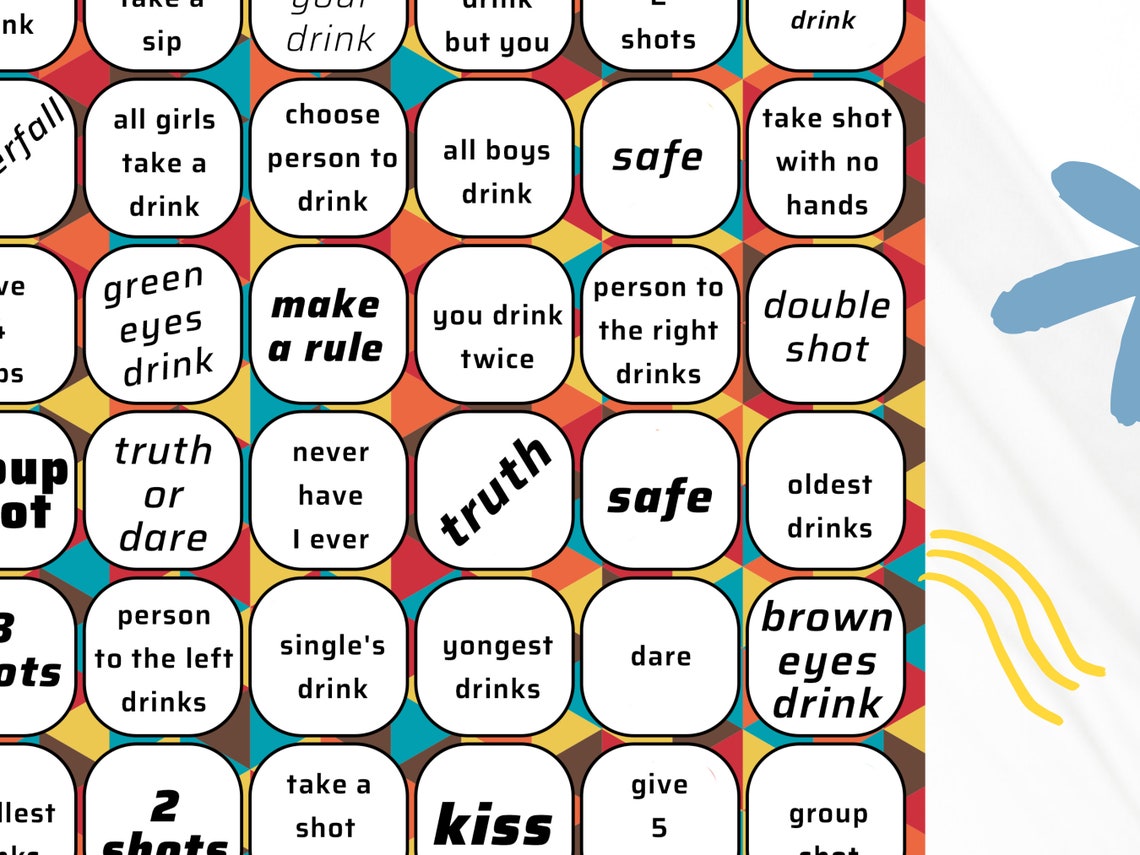 Drunk Dice Drinking Games for Adults Alcohol Game, Printable PDF PNG - Etsy