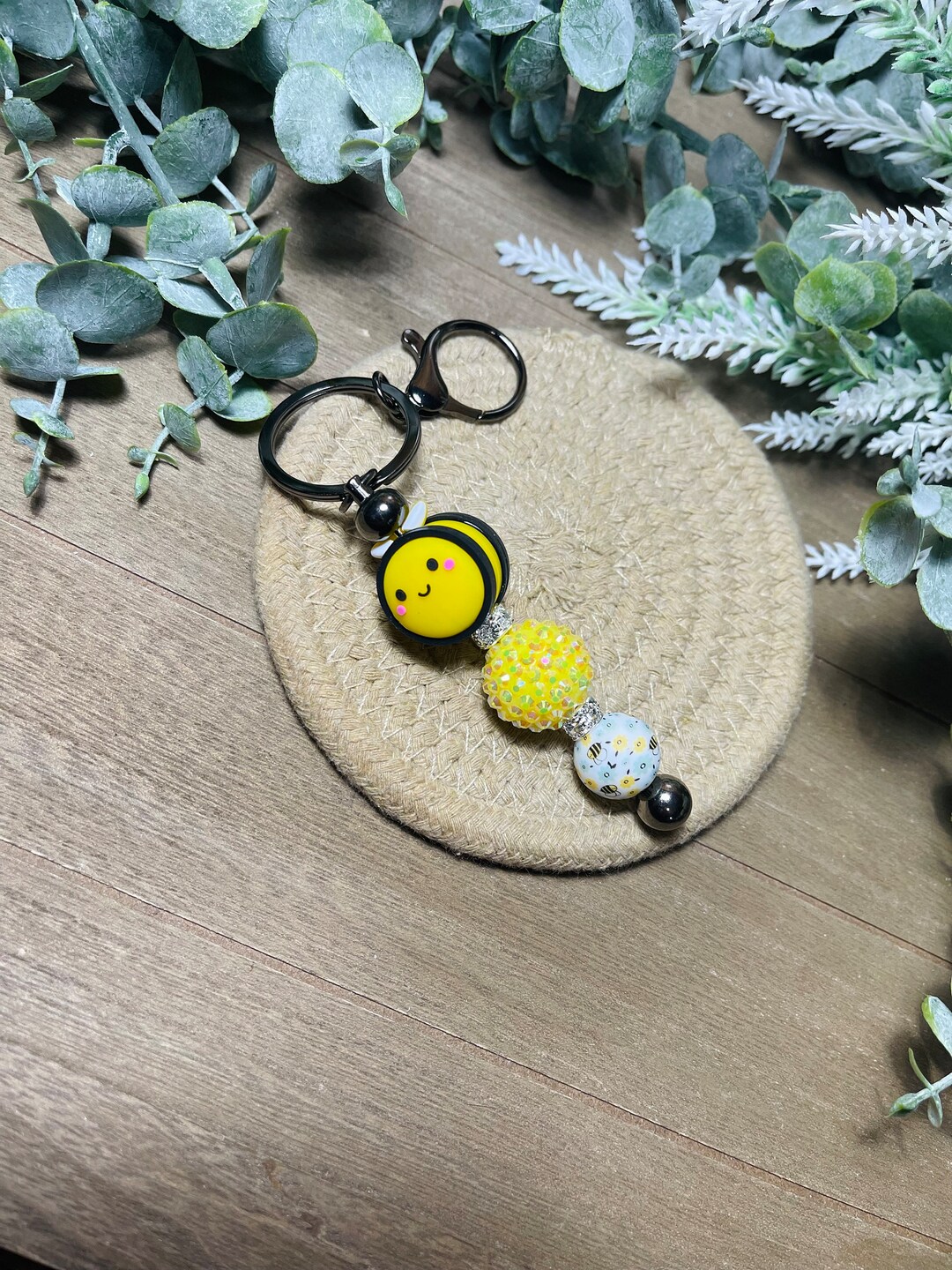 3D Bumblebee Keychains - Etsy