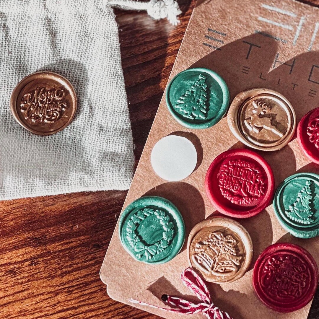 Christmas Wax Seals for Holiday Wax Seals Sticker for Christmas Crafts ...
