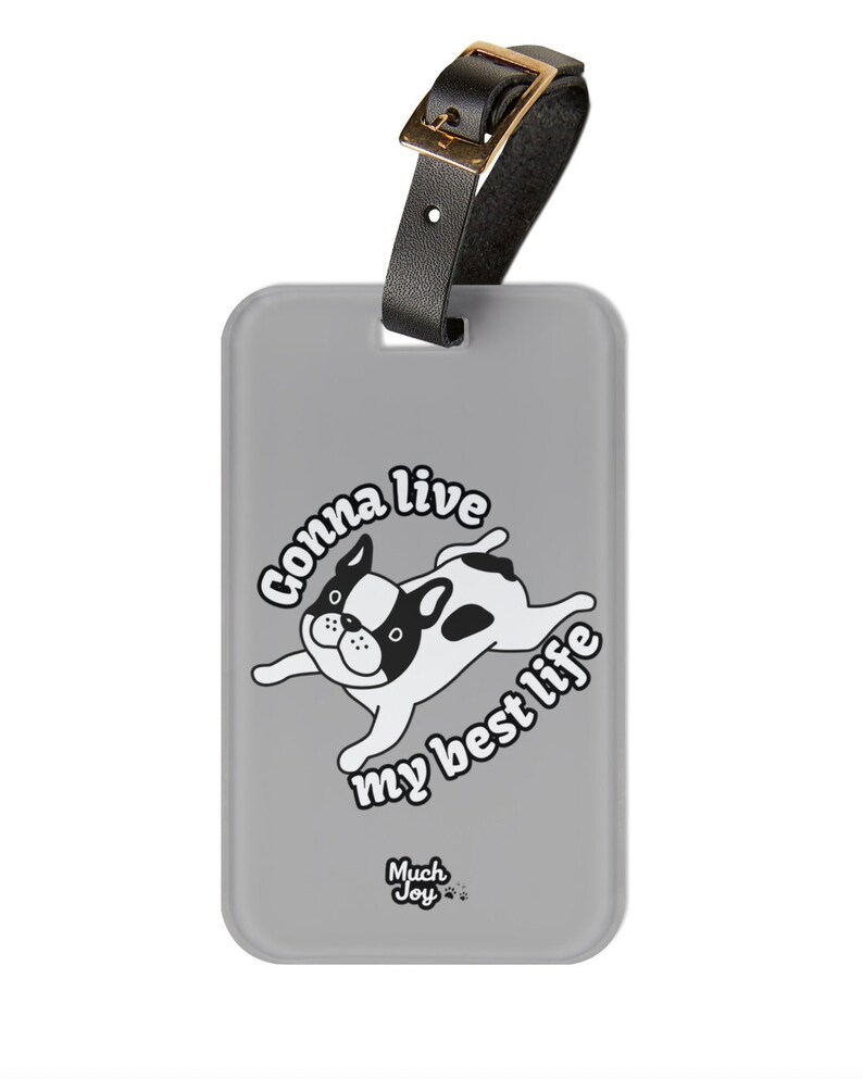 Pets 4 Pride Dog Luggage Tag 'gonna Live My Best Life' Doggy Various ...