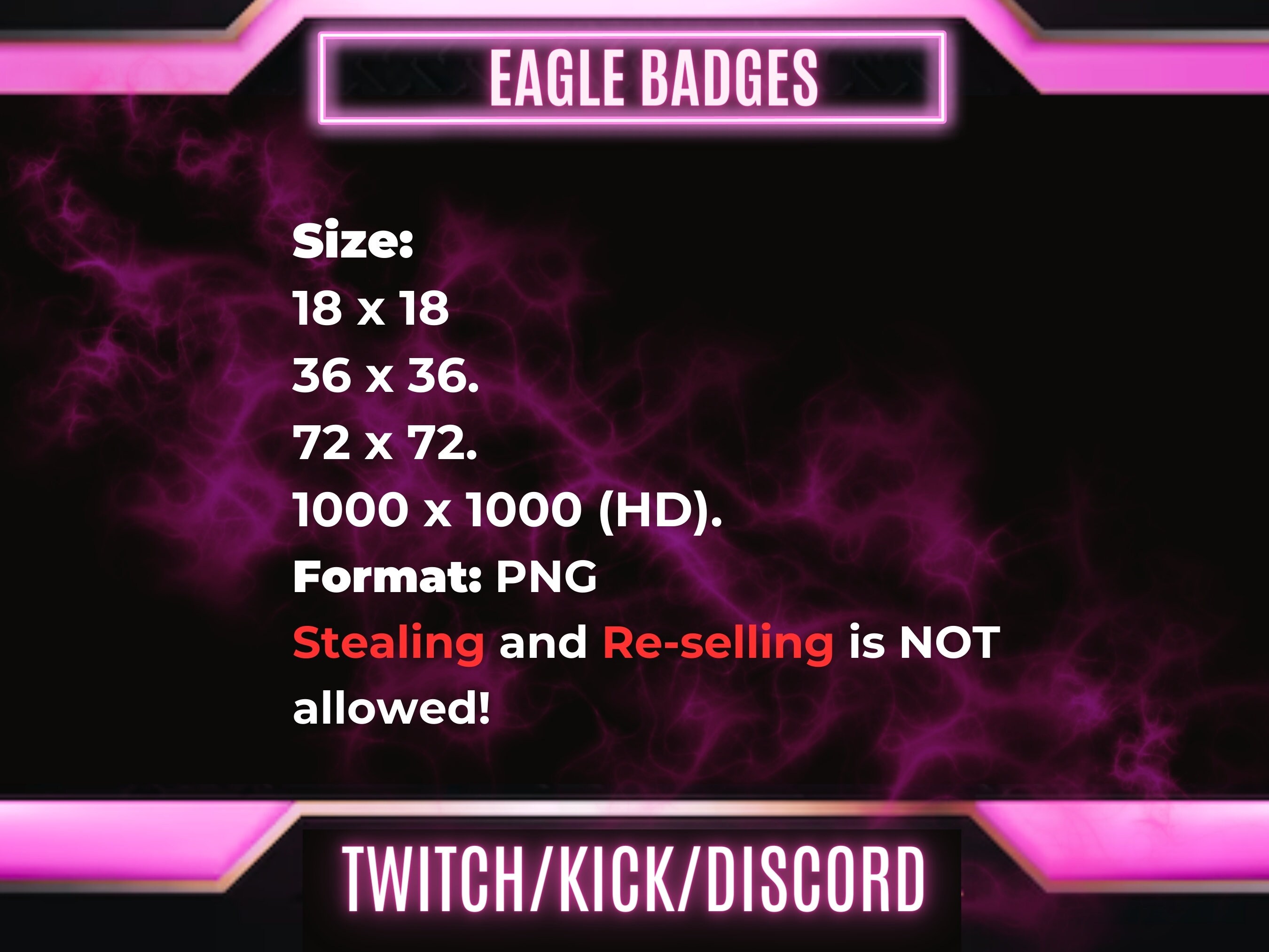 Eagle Twitch Sub Badges Streamer Eagle Sub Badges Twitch Stream Sub ...