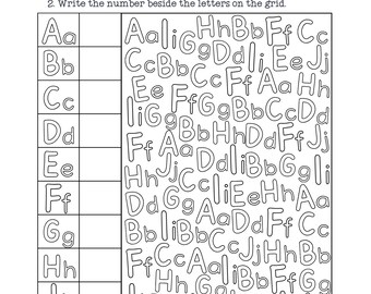 Alphabet I Spy Worksheet – Letters A-J, Animal Theme - Etsy