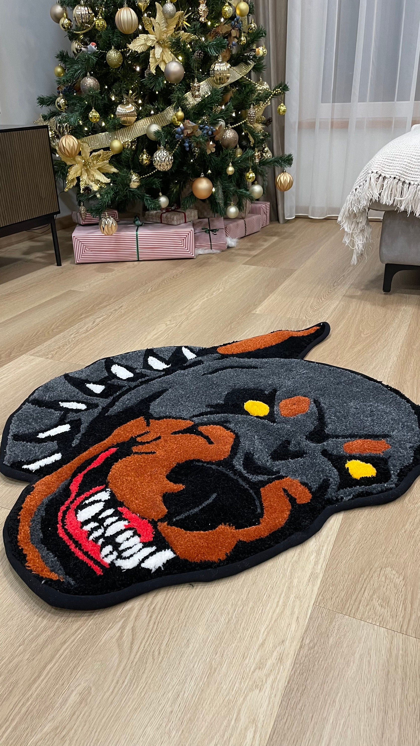 Angry Dog Tufted Rug - Etsy