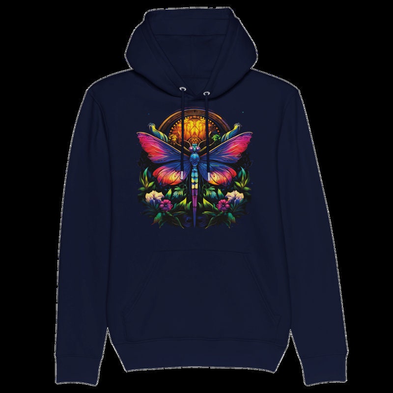 Psychedelic Hoodie, Dragonfly, Clothes Organic, Eco Friendly Fashion ...