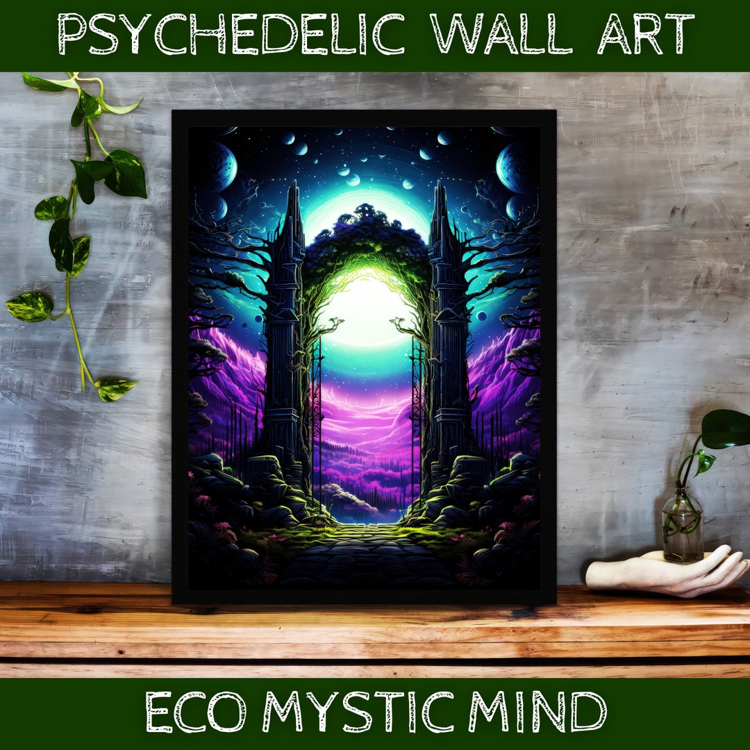 Gate for Another World, Psychedelic Wall Art, Universe Interior, Vision ...