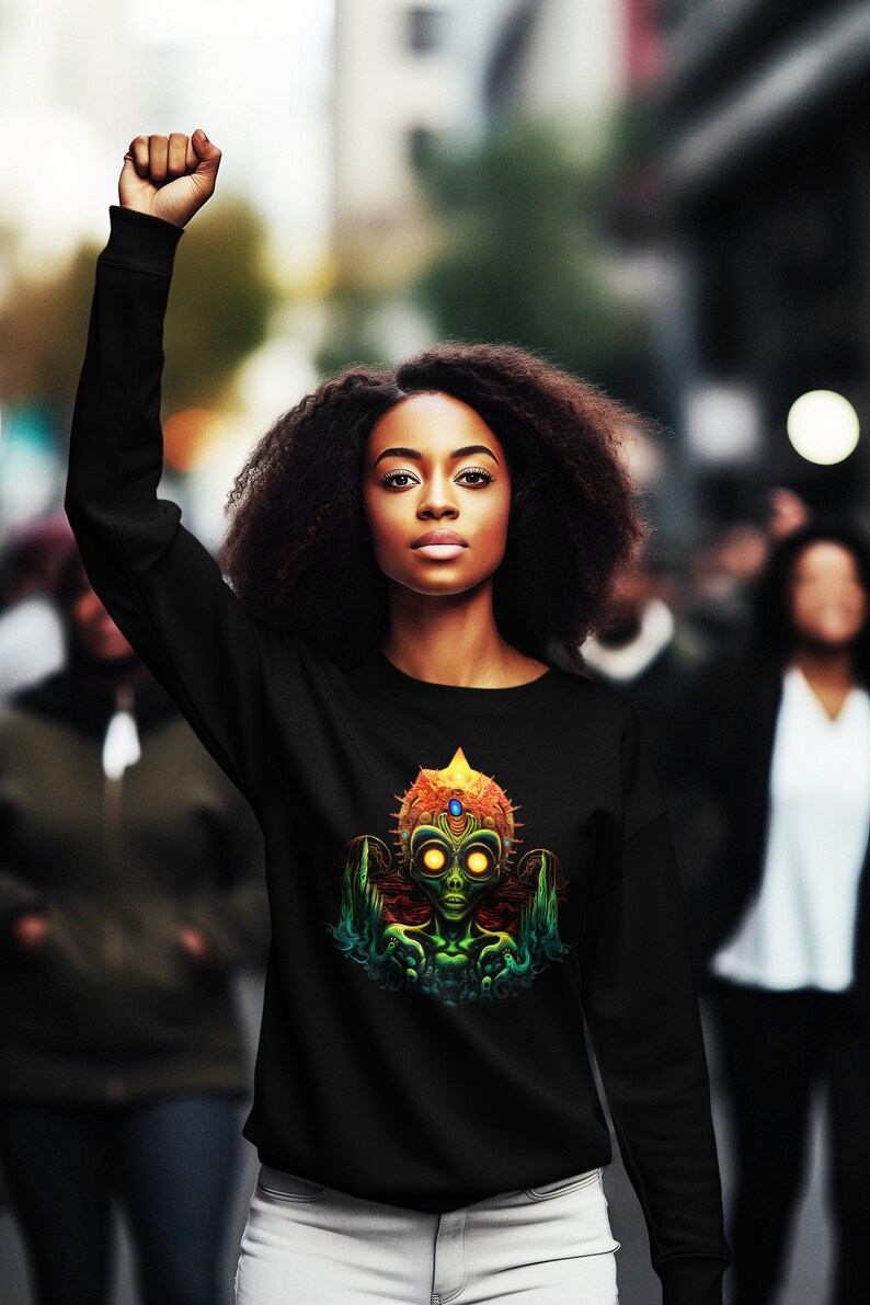 Psychedelic Sweatshirt, Psytrance, Alien, Monster, Psychedelic Clothes ...