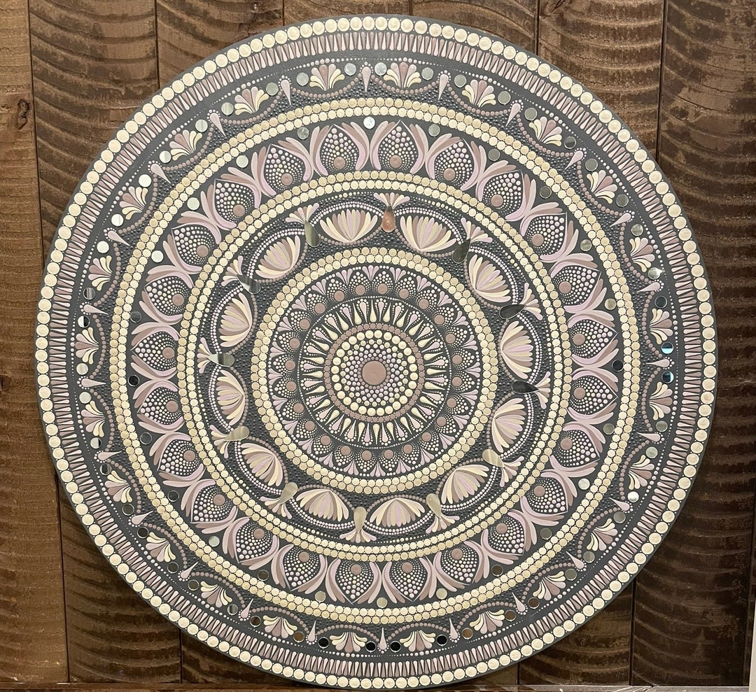 Mauve, Lavendar & Cream Mandala - Etsy
